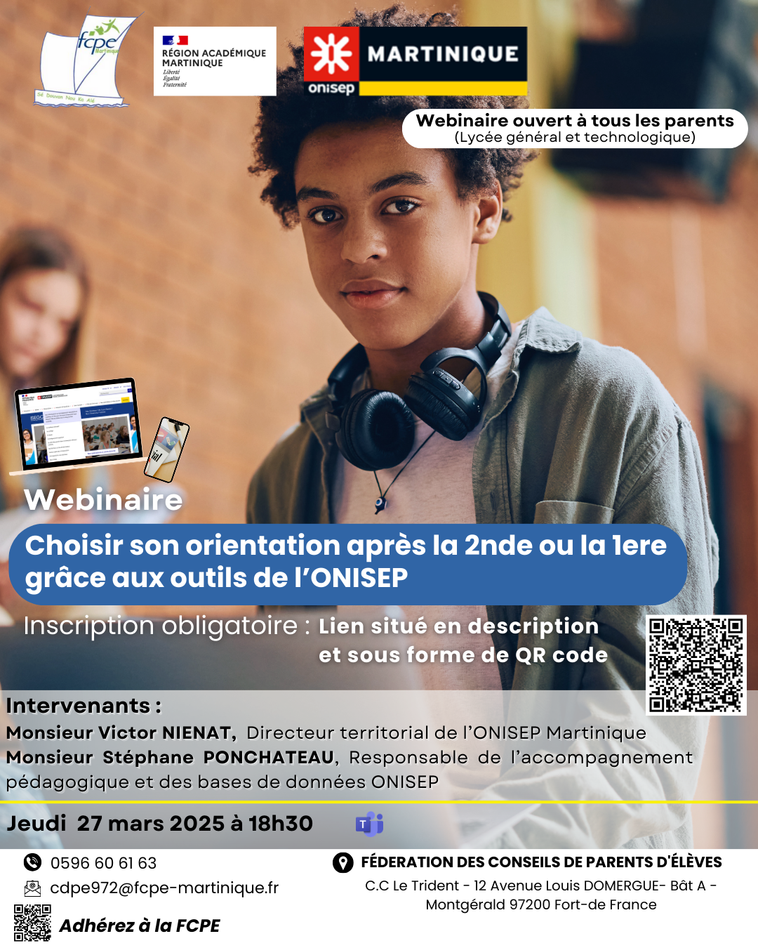 Webinaire : Choisir son orientation après la 2nde ou la 1ere grâce aux outils de l’ONISEP | FCPE